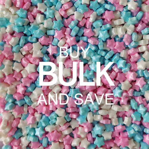 Small Stars Pressed Candy Shapes mixed Sprinkles Bulk | PICNARTsugar ...