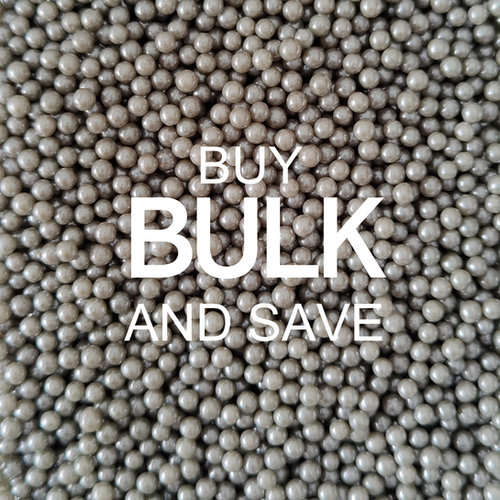 4mm Pearlised Grey Sprinkles | PICNARTsugar Pty Ltd