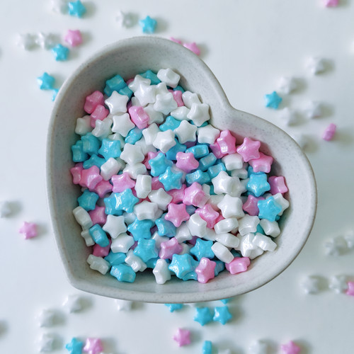 Small Stars Pressed Candy Shapes mixed Sprinkles 60g | PICNARTsugar Pty Ltd