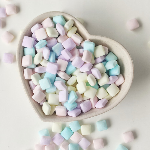 Squares, Sherbet Deluxe Matte Pastel Pressed Candy Shapes 60g ...