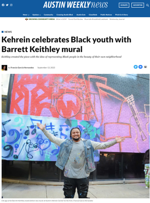 Austin Weekly News: Kehrein Celebrates Black Youth with Barrett ...