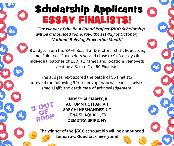 Scholarship | Be a Friend Project