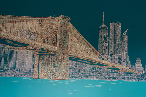 Brooklyn Bridge, New York - Print | Sebnem Gencer