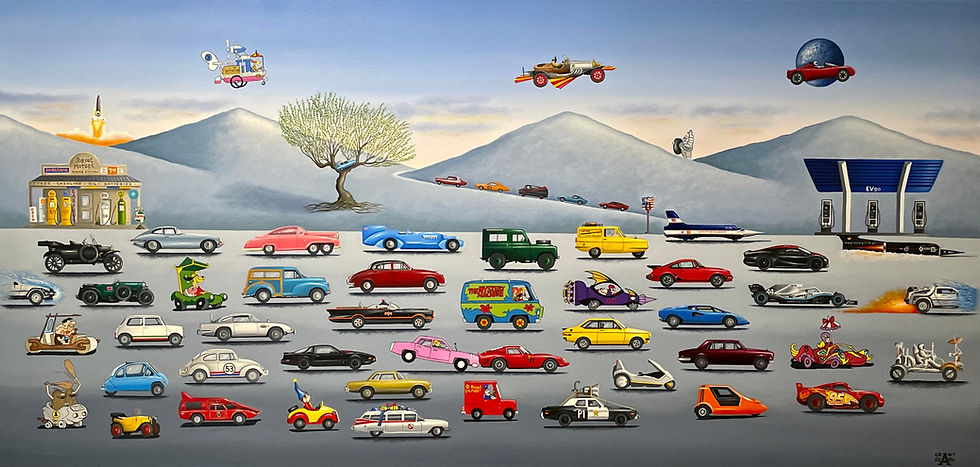 The wacky races | Grant Searl Art