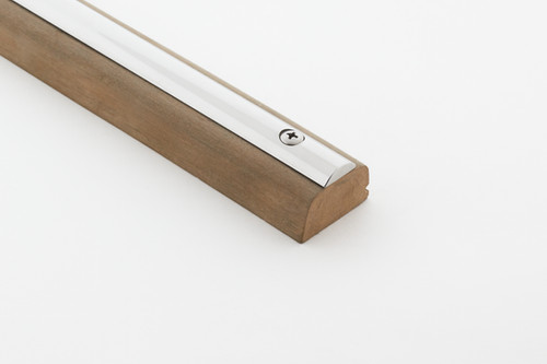 Stootlijst Guardyl Teak met 16mm RVS, inclusief montage. | stootlijsten