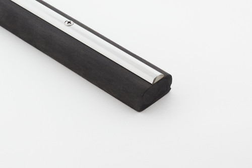 Stootlijst Guardyl Black met 20mm RVS, inclusief montage. | stootlijsten