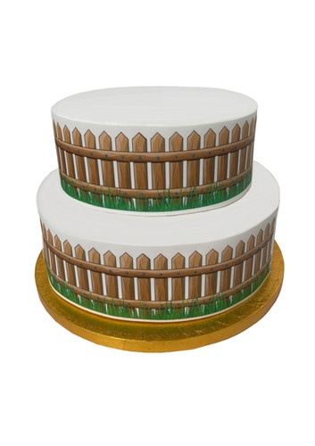 Picket Fence Cake Border Decor Icing Sheet Decoration | Top That Shop