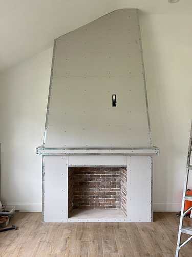 DIY Plaster Fireplace