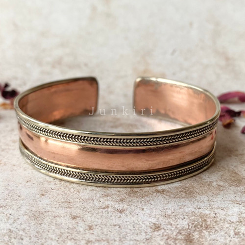 PURE COPPER Healing Band Bracelet / Copper Cuff Bangle / Handmade in ...