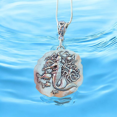 Mermaid with Sea Life Pendant | My Site
