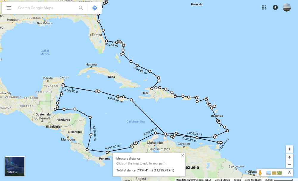 One Wild Year in the Caribbean: a Possible Sailing Itinerary