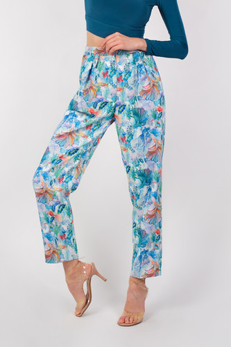 Panths- White Ocean Crepe Tango Panths | Sidancewear