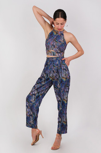 Pants-Purple Scenario Crepe Tango Pants & Purple Scenario-Bridge Tango ...