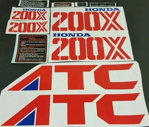 1987 ATC 200X basic decal set | Jb Promo