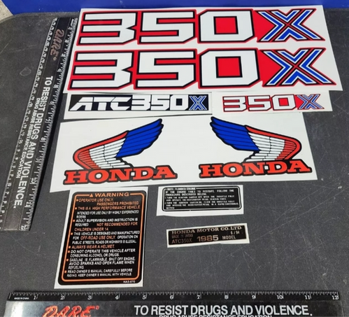 1985 or1986 ATC 350X custom full decal set | Jb Promo