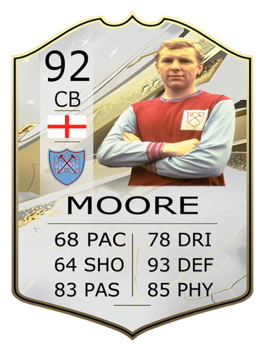 FIFA 23 Bobby Moore 'Legends' stats 14x11 inch printed photo | mysite