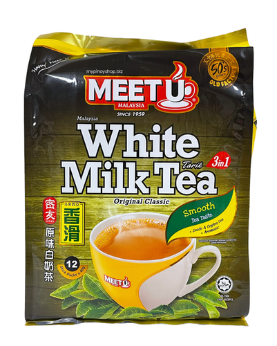 Meet U White Milk Tea 3in1 Drink Original Classic (12x40g) | MyPinoyShop