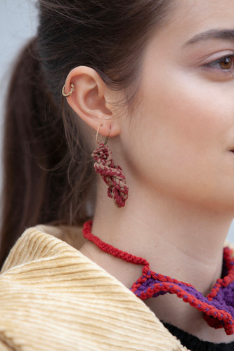 Boucles d'Oreilles Magma Bicolores | povera-slowdesign
