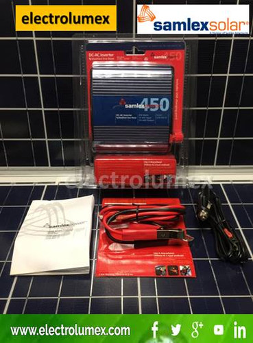 Inversor Solar Samlex 450W 12VDC a 120VAC Para Energía Solar | electrolumex