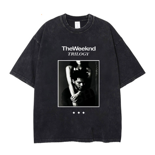The Weeknd Trilogy 90s Oversized T-shirt | Triloxogy