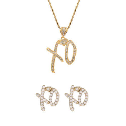 The Weeknd XO Earrings & Chain | Triloxogy