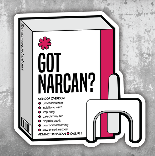 Got Narcan? Cannula Sticker | project.ME