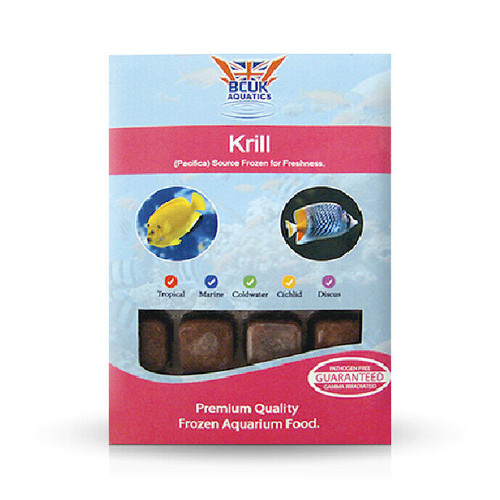 BCUK FROZEN FISH FOOD KRILL 100GM PREMIUM QUALITY | Discount Aquatics