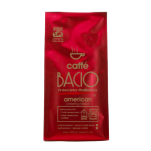 Café Americano Bacio kilo grano o molido, Gourmet blend | Caffé BACIO