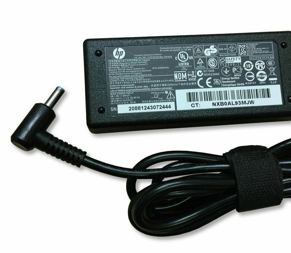 HP 65W Blue Tip Charger | Leaders Killarney