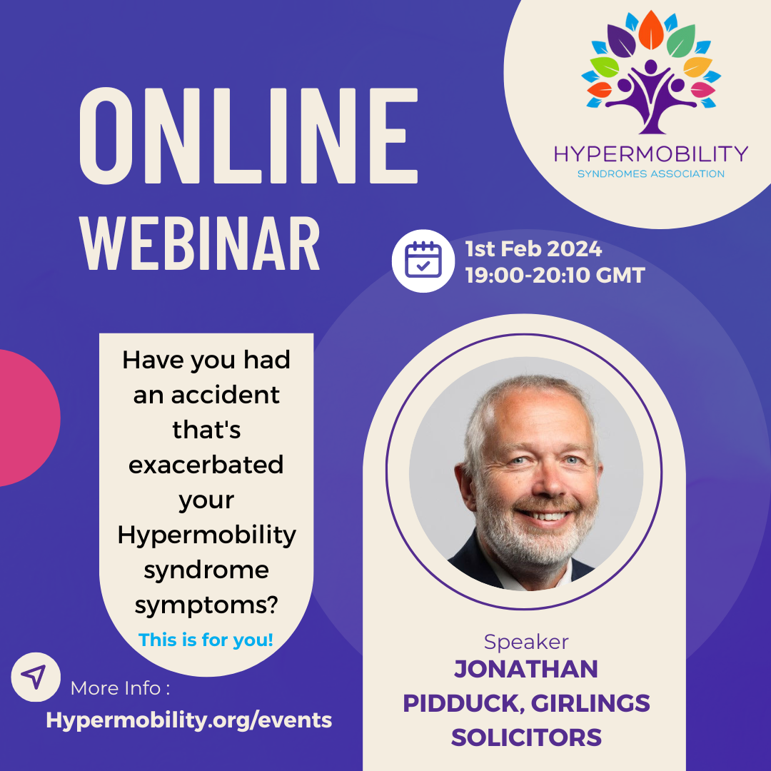 Hypermobility and Personal Injury Claims - with Jonathan Pidduck, Girlings Solicitors | The HMSA