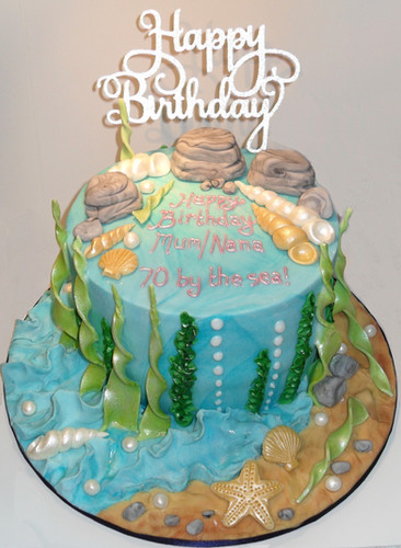 Beach / Ocean cake | rosiescakes