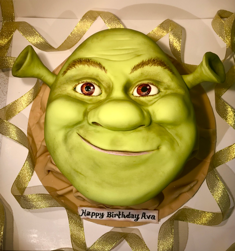 3D Shrek Face Cake | rosiescakes