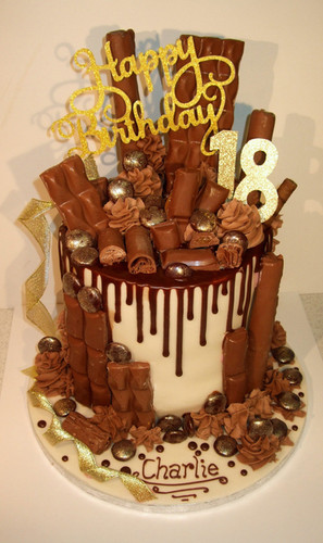 Galaxy Chocolate Drip Cake | rosiescakes