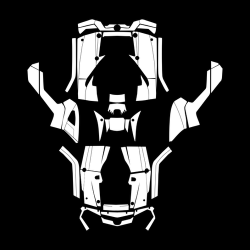 Molde Template Can-Am Outlander XT MAX - 500 650 800 2004 2005 2006 ...