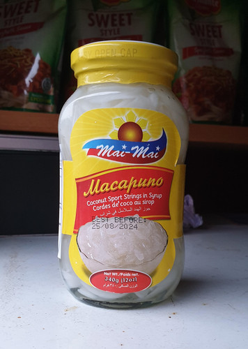 Mai Mai Macapuno String (Coconut Sport in Syrup) 340g | cjsallinoneshop