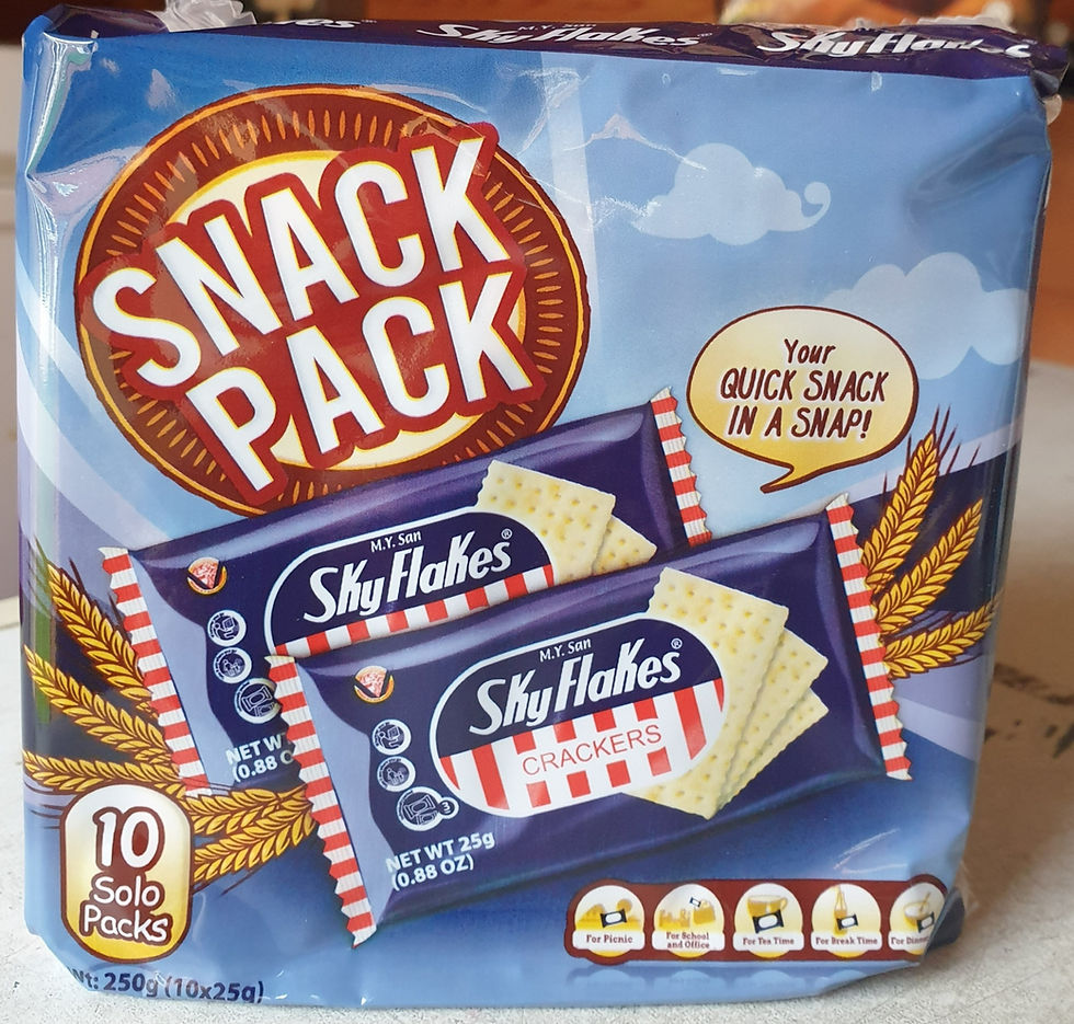 M.Y.San Skyflakes Crackers Snack-Pack Plain 250g | cjsallinoneshop