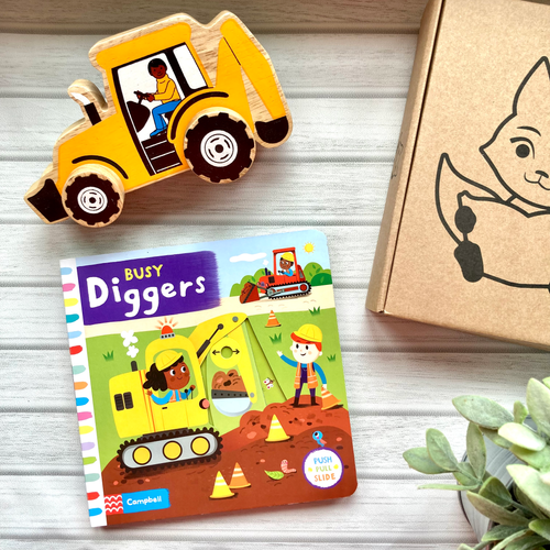 Toddler Digger GIft | Digger Storybox | ZaZa's Storybox