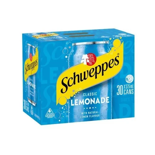 LEMONADE SCHWEPPES 375ML 30PACK | Nutrisip