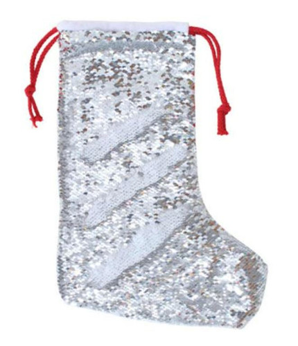 Silver Sequin Christmas Stocking | GREAT BLANKS INC