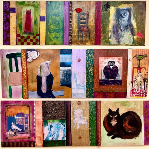 Linda Wiggins-The Cat Bird Seat | towergallery