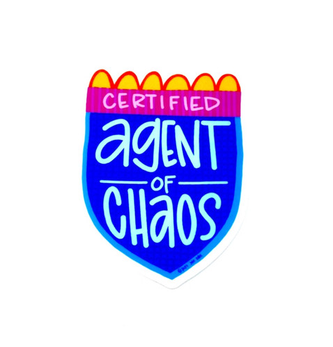 Certified Agent of Chaos Sticker | onthepot