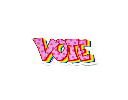 Vote Rainbow Sticker | onthepot