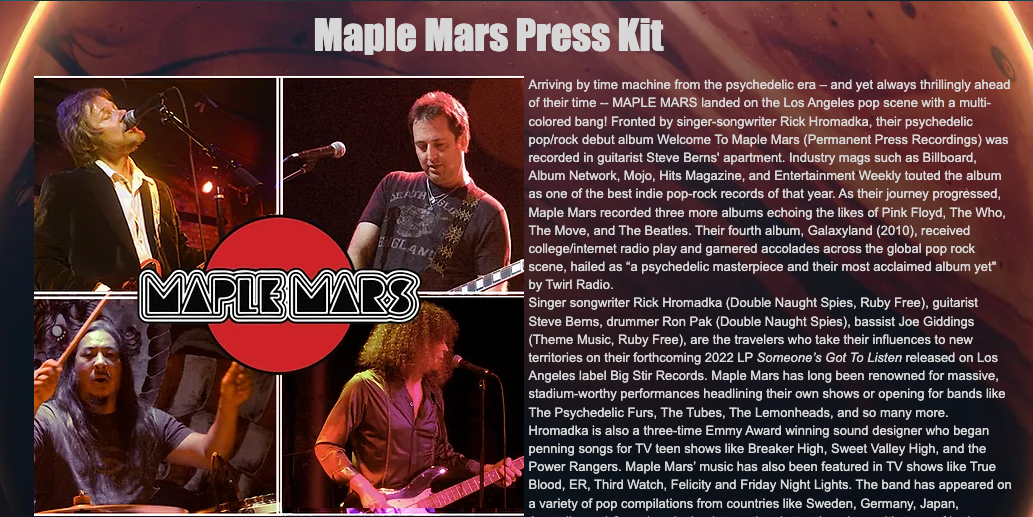 Maple Mars EPK