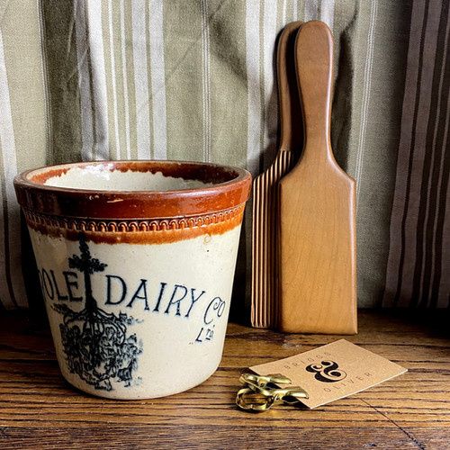 Antique 2lb Maypole Dairy Butter Crock | Briggs & Oliver