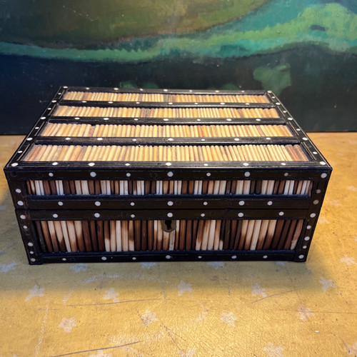 Antique Inlaid Ebony and Quill Box | Briggs & Oliver