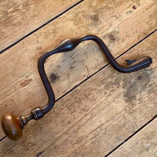 Antique Steel and Wood Carpenters Brace | Briggs & Oliver