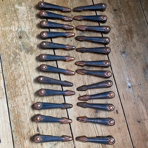 Set of Antique Coppered Stair Clips | Briggs & Oliver