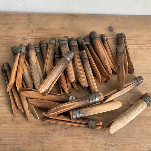 32 Handmade Wood and Tin ‘Gypsy’ Pegs | Briggs & Oliver
