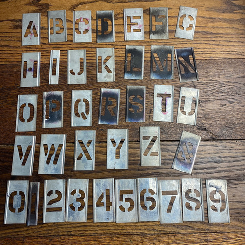 Complete Set of Zinc Alphabet & Numbers | Briggs & Oliver