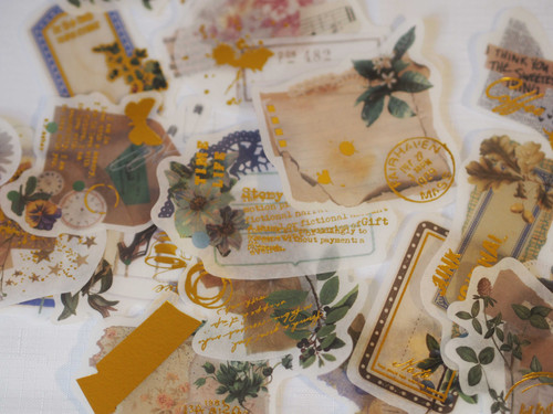 Vintage journal stickers | Slow Journal